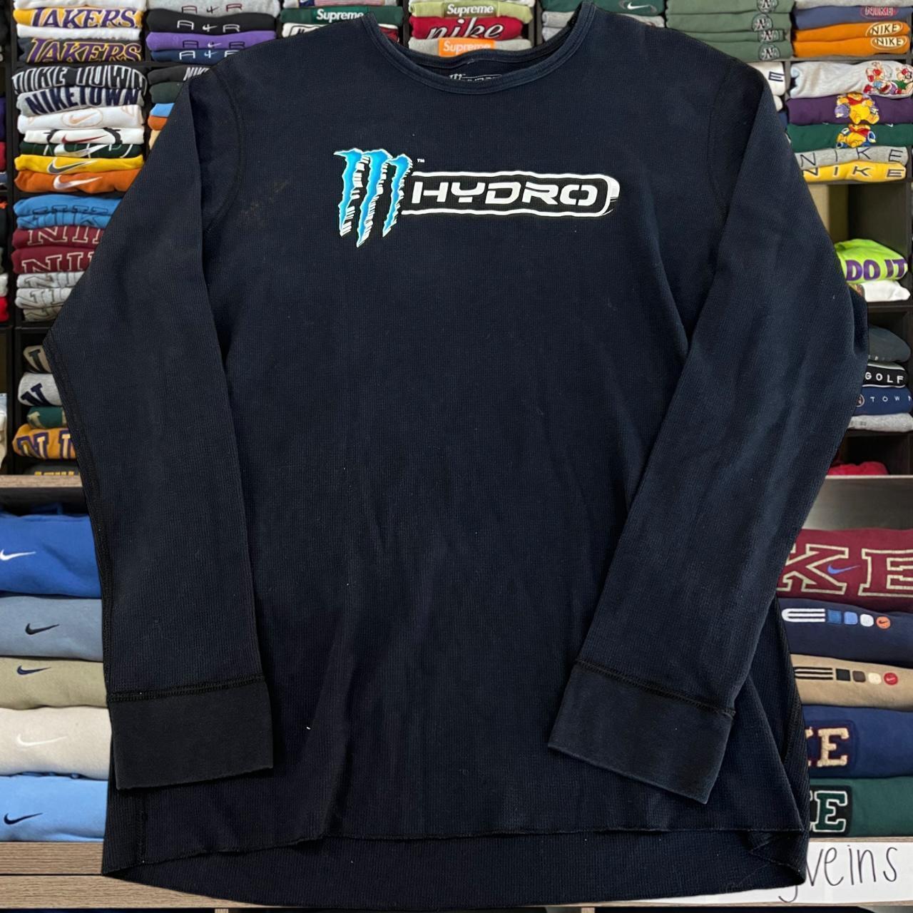 Vintage Y2K monster energy drink biker motorcycle... | Depop