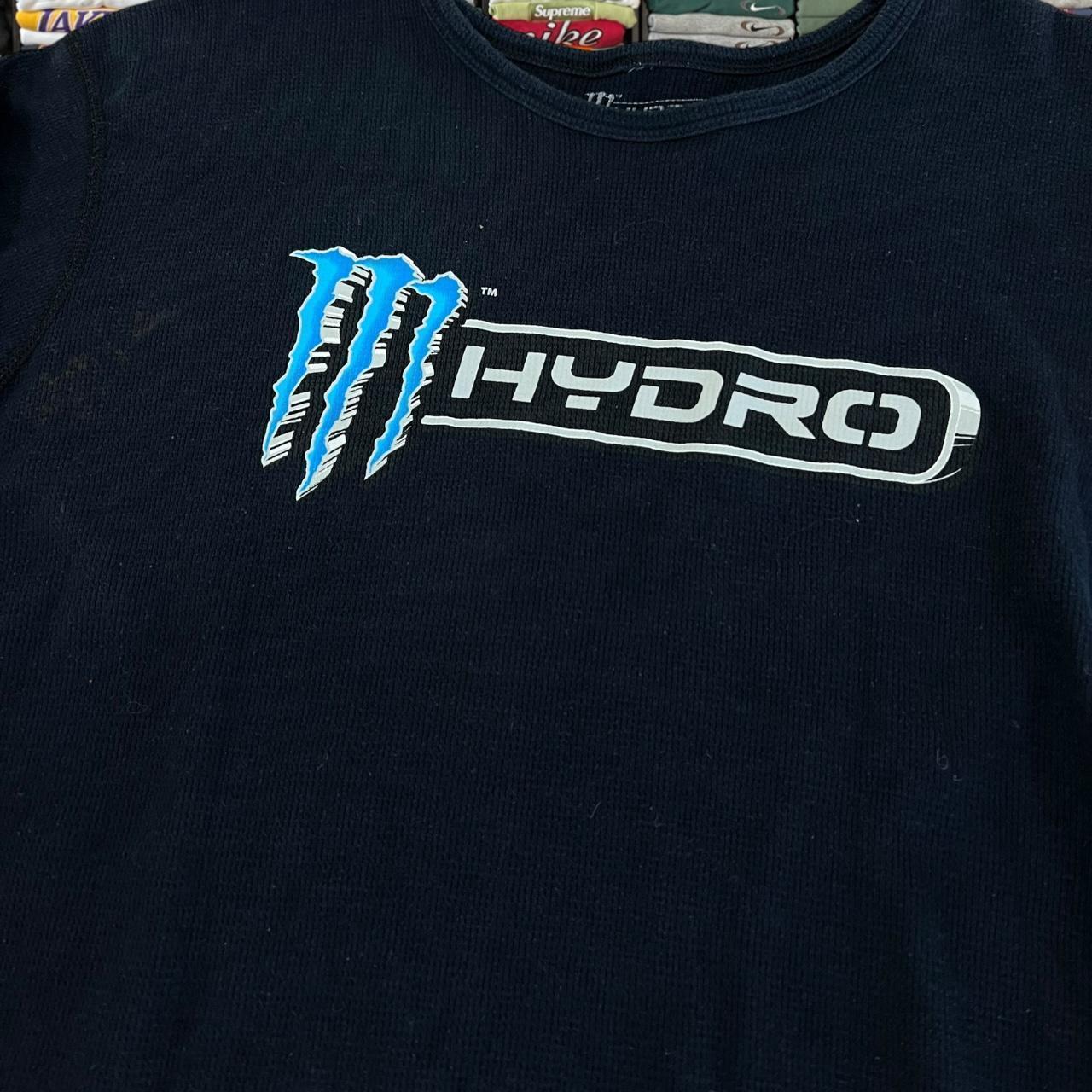 Vintage Y2K monster energy drink biker motorcycle... | Depop