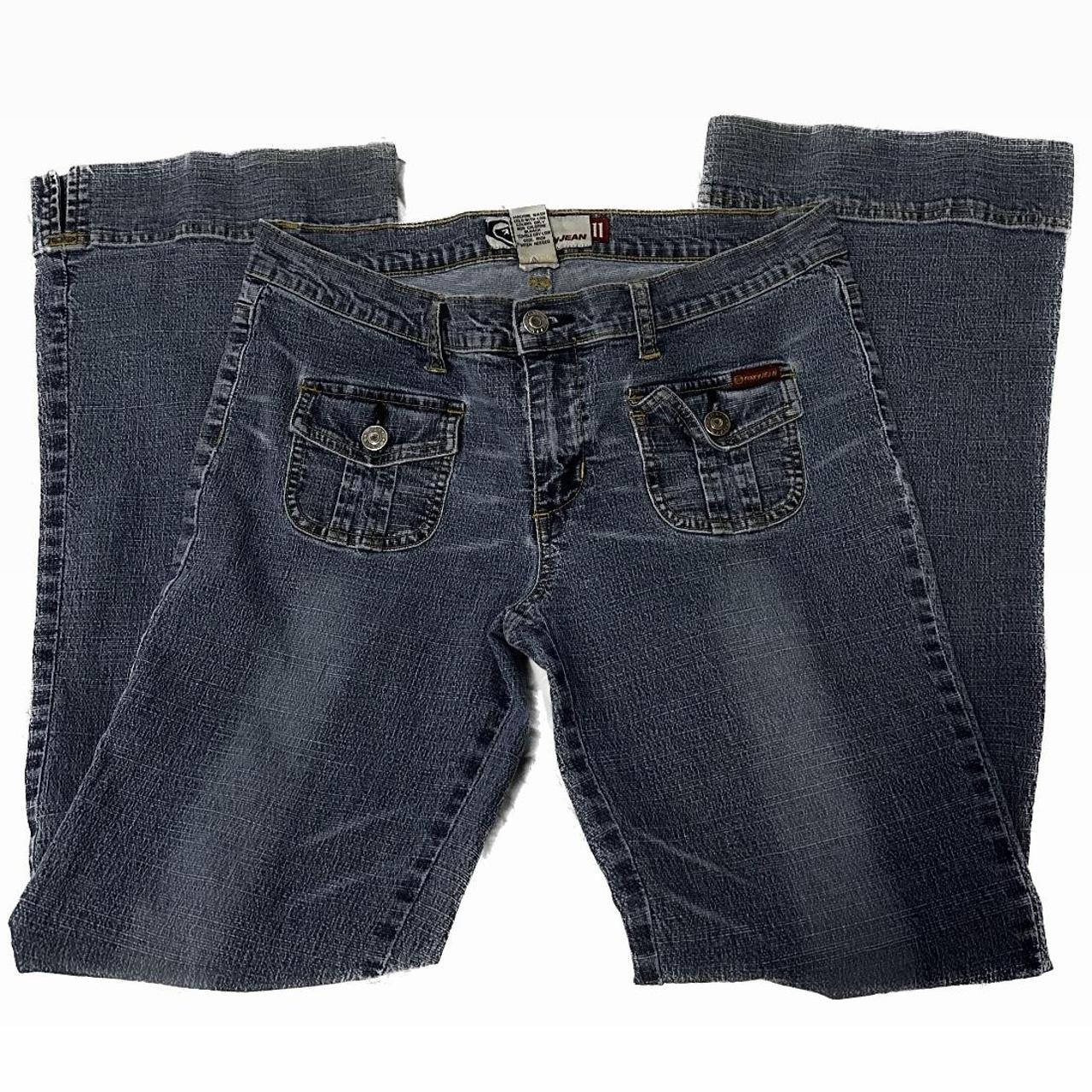 Low waisted flared Roxy jeans Super cute bratz vibe... - Depop