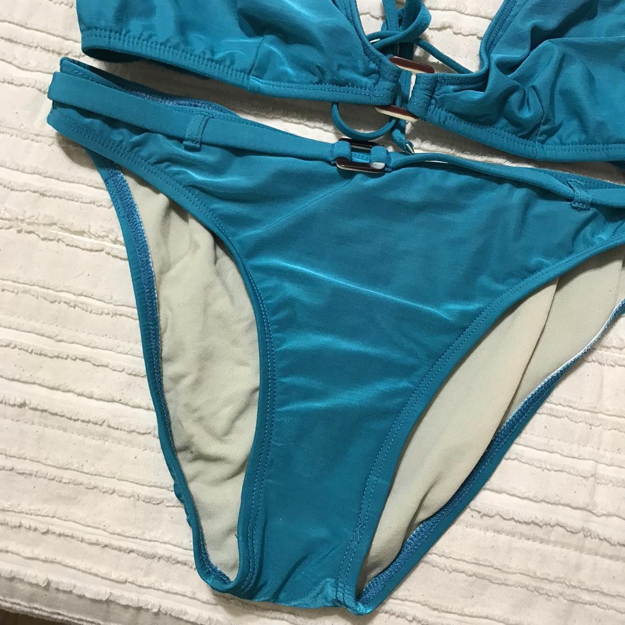 Y2K Rampage Bikini Set In good condition Teal... - Depop