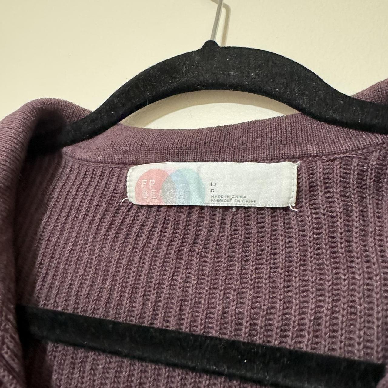 Free People Beach Picnic Henley Collared Sweater In... - Depop