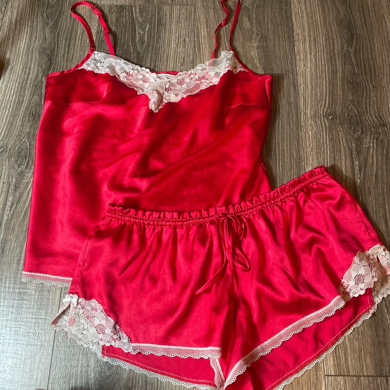Victoria’s Secret sext red sleepwear set. Cami &... - Depop