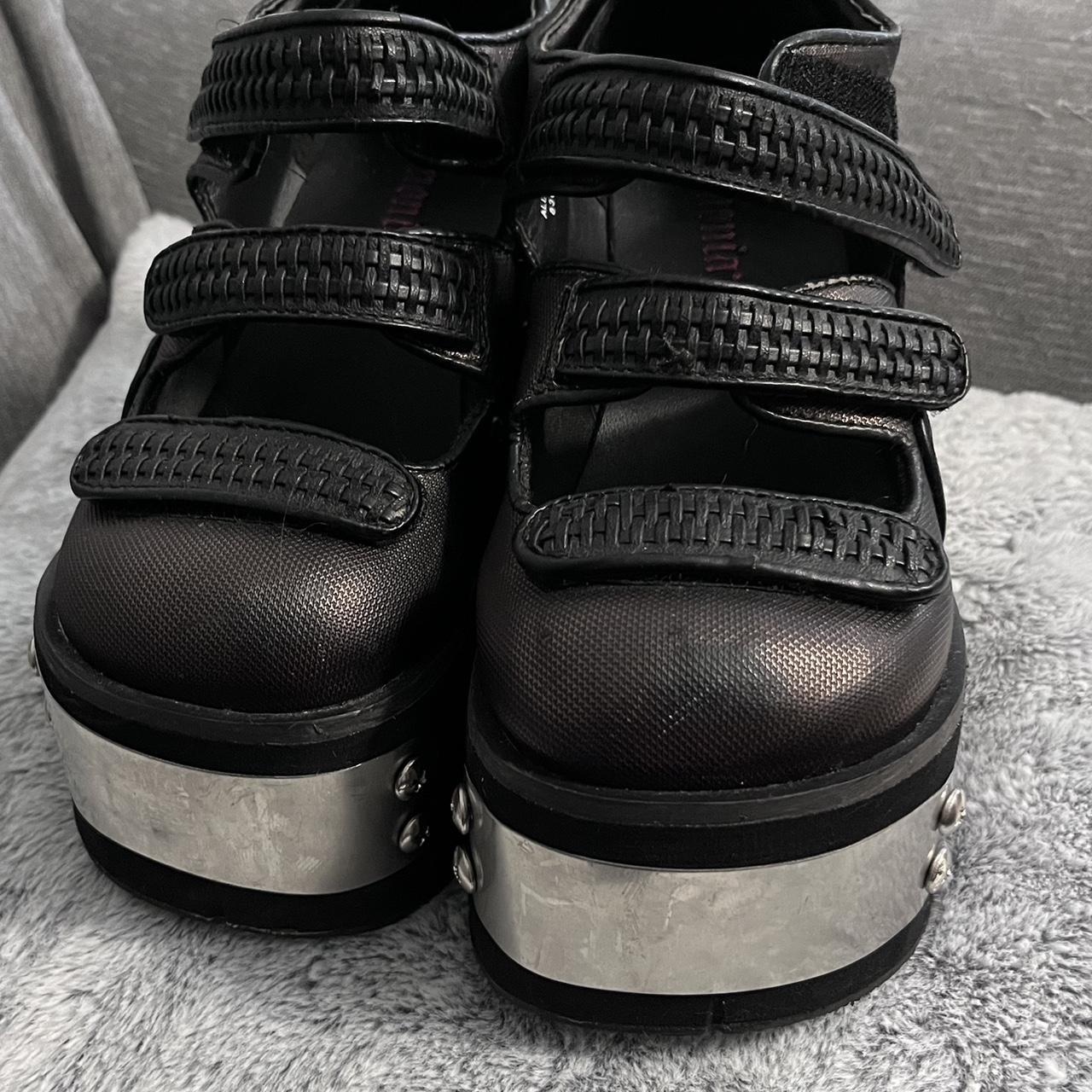 Demonia Kera-13 maryjanes , worn a few times, metal... - Depop