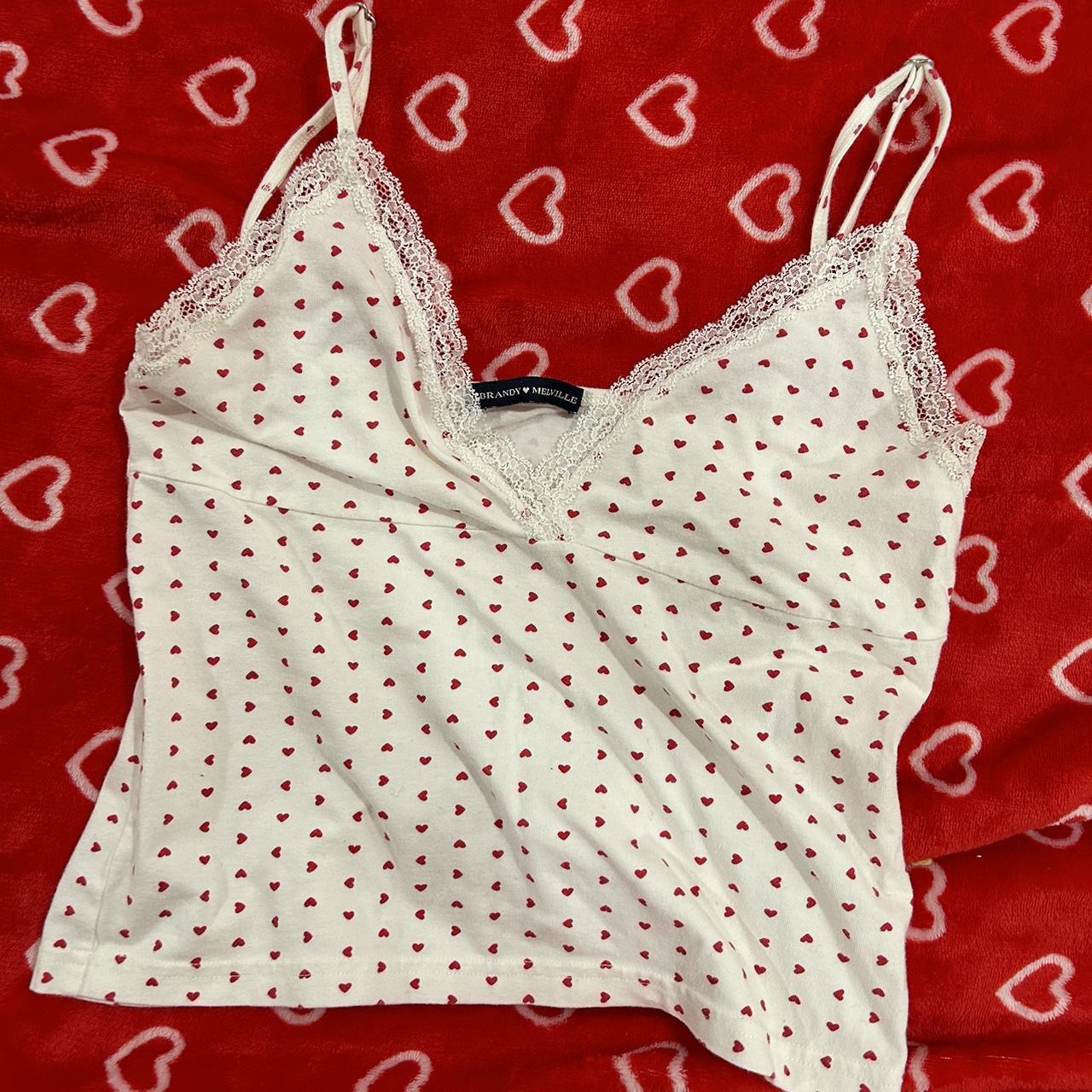 brandy heart tank no flaws #brandy #brandymelville... - Depop