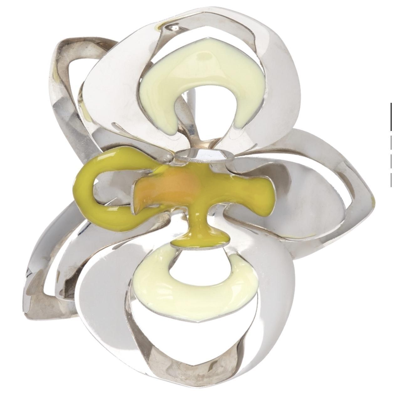 y/project orchid ear cuff in yellow/silver can also... - Depop