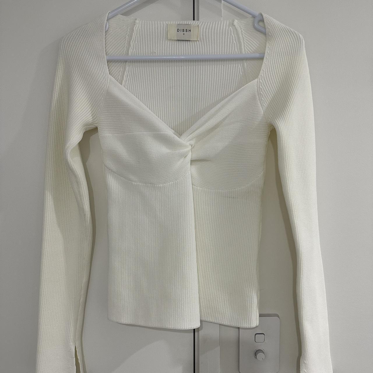 White Dissh top #dissh #disshboutique #top - Depop