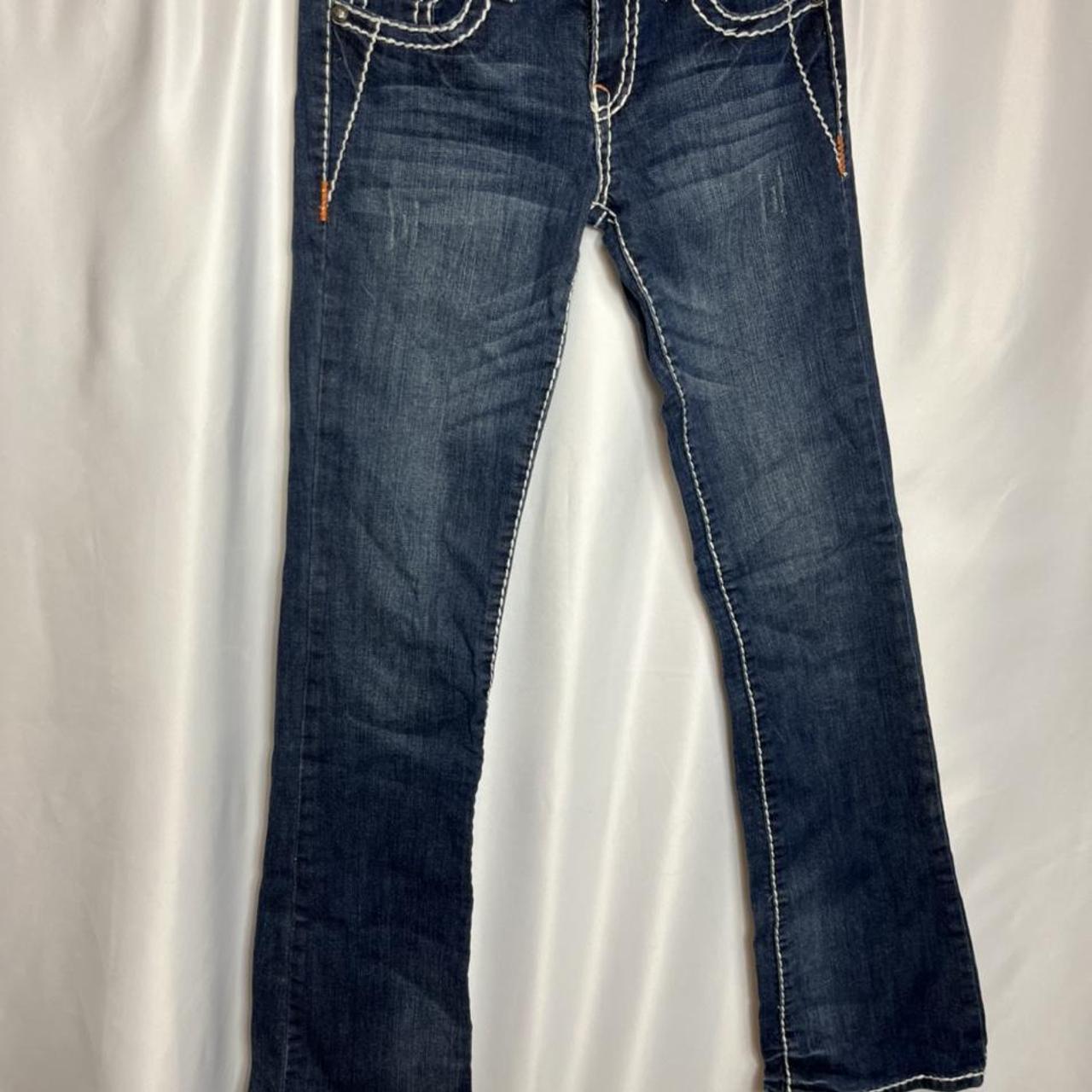 THE MOST INSANE flared low waisted jeans!! With... - Depop