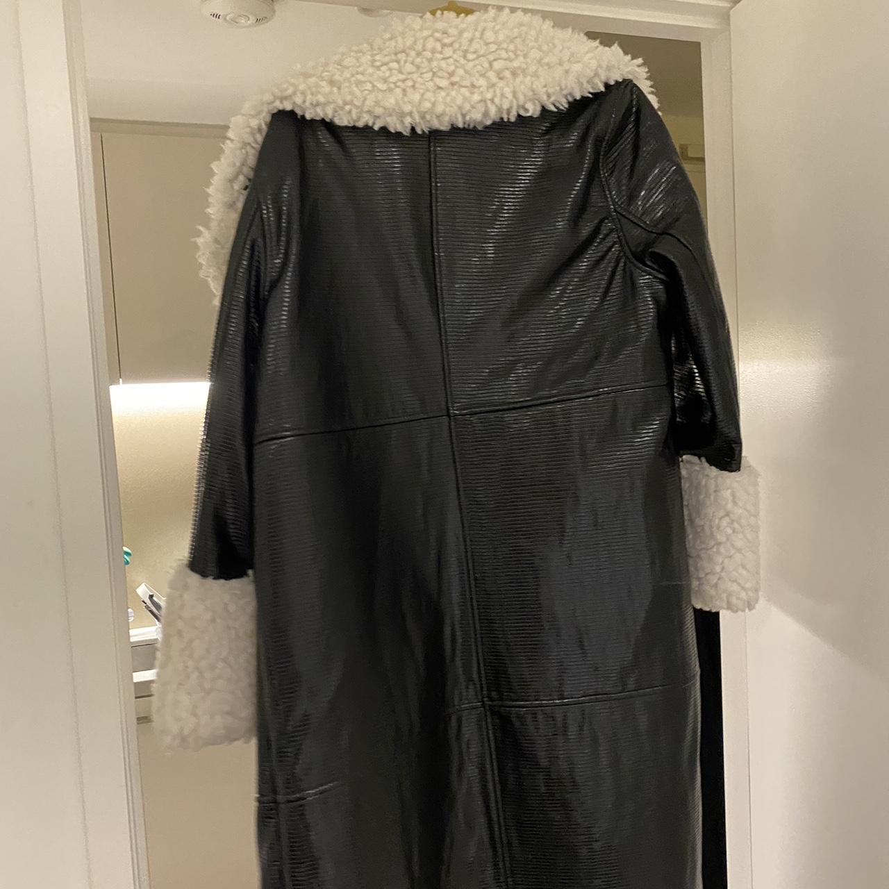 STAND STUDIO Linda faux shearling-trimmed faux... - Depop