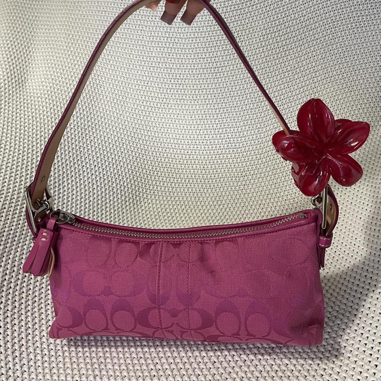 Coach Y2K Pink Demi Baguette Shoulder Bag - Style... | Depop