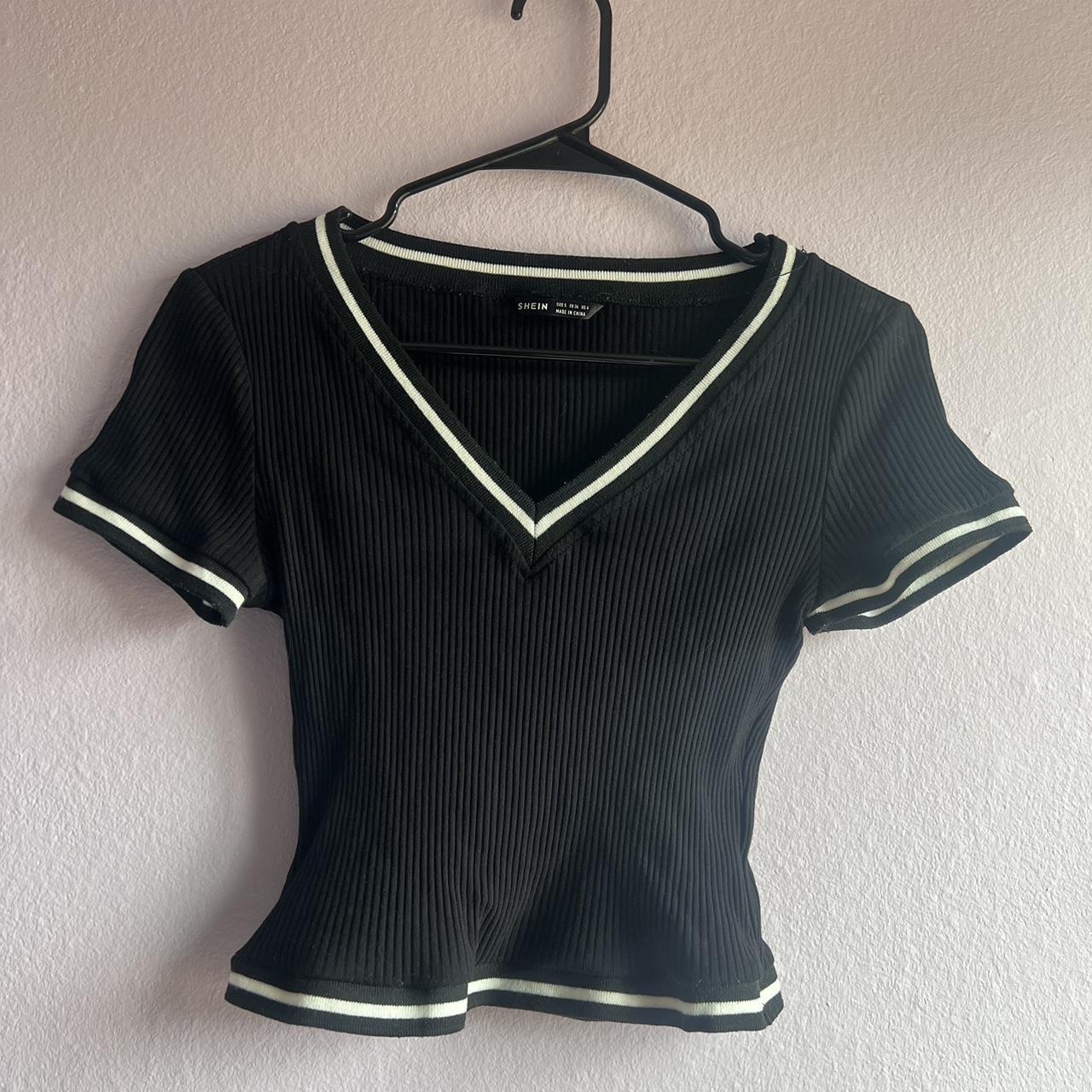 Shein gothic crop top - - really good condition,... - Depop