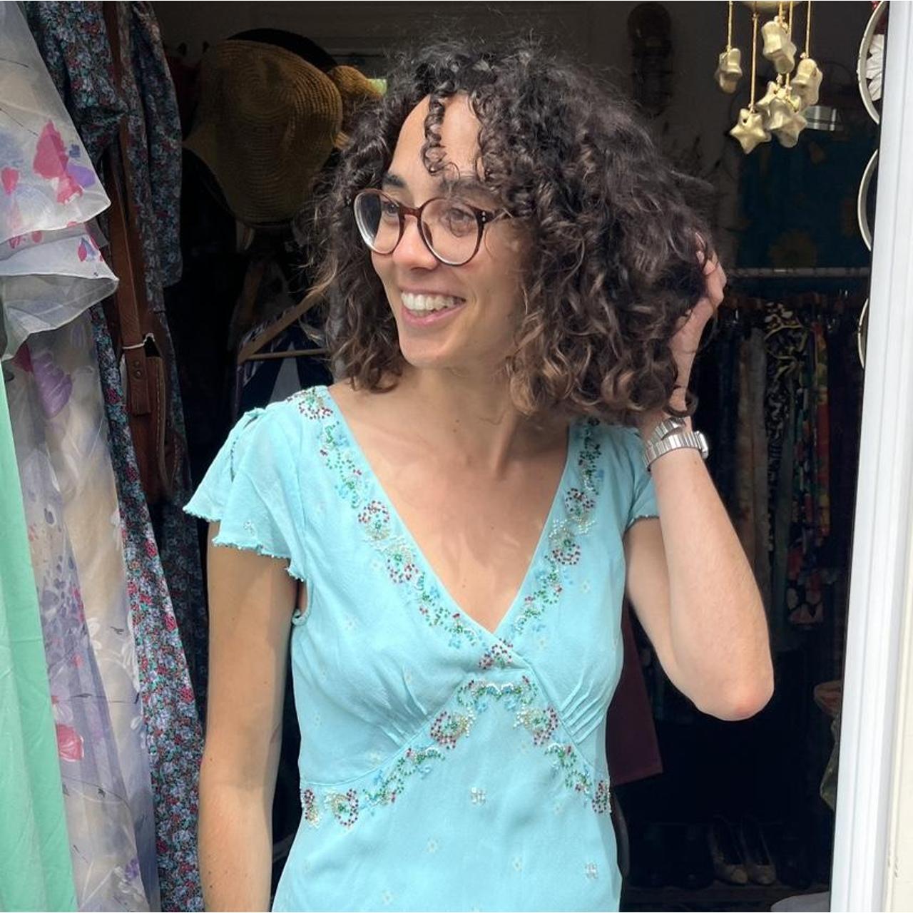 Delicate beaded sheer Indian style dress by Coast.... - Depop