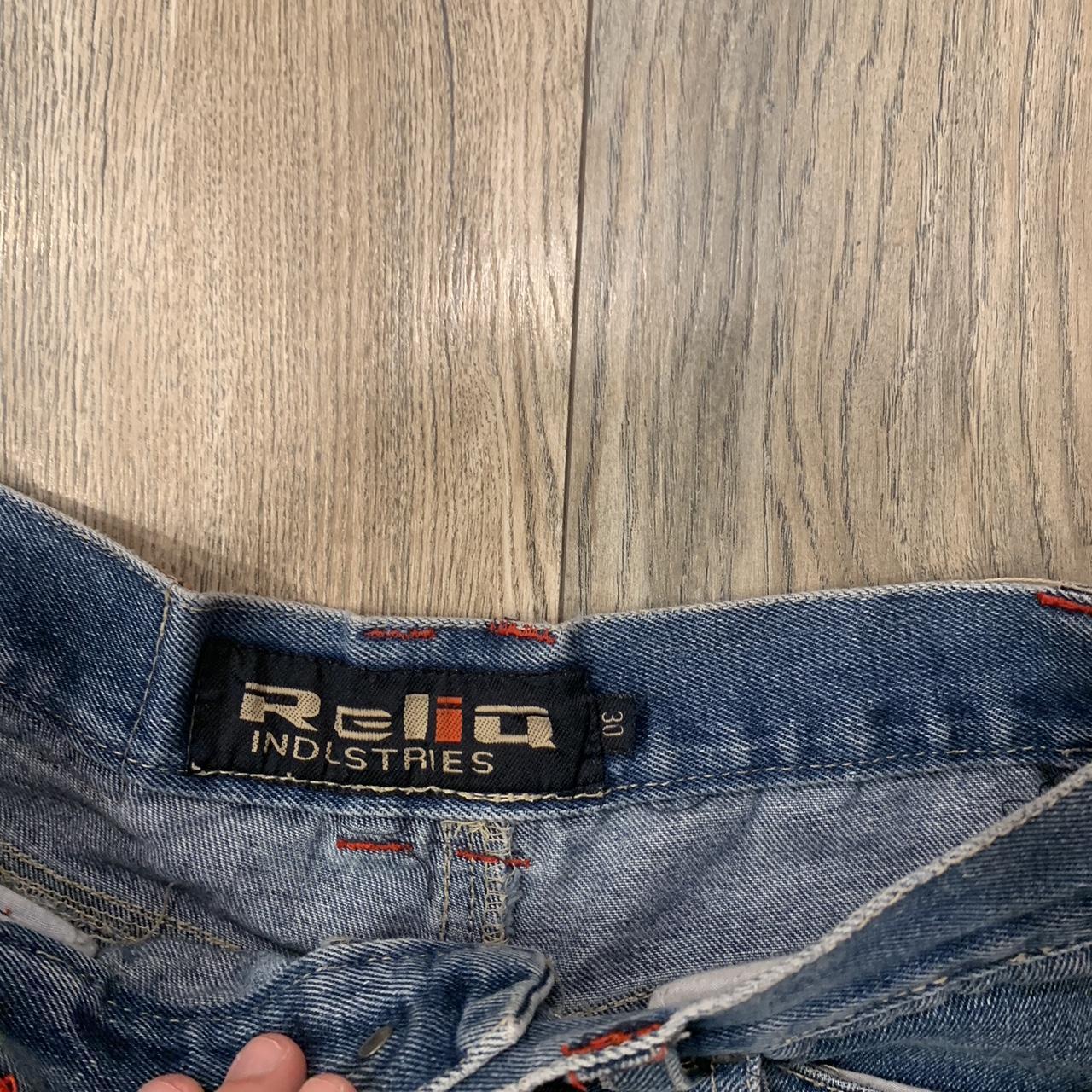 Y2K Reliq Baggy Jeans Shorts - Depop