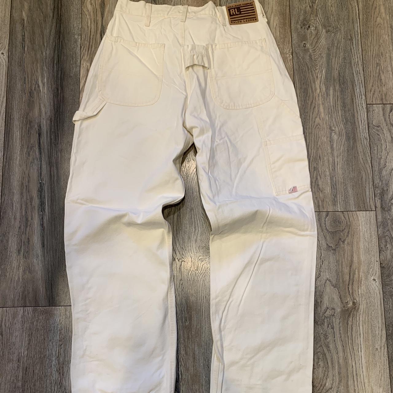 Y2K Polo Ralph Lauren Carpenter Pants Super baggy in... - Depop