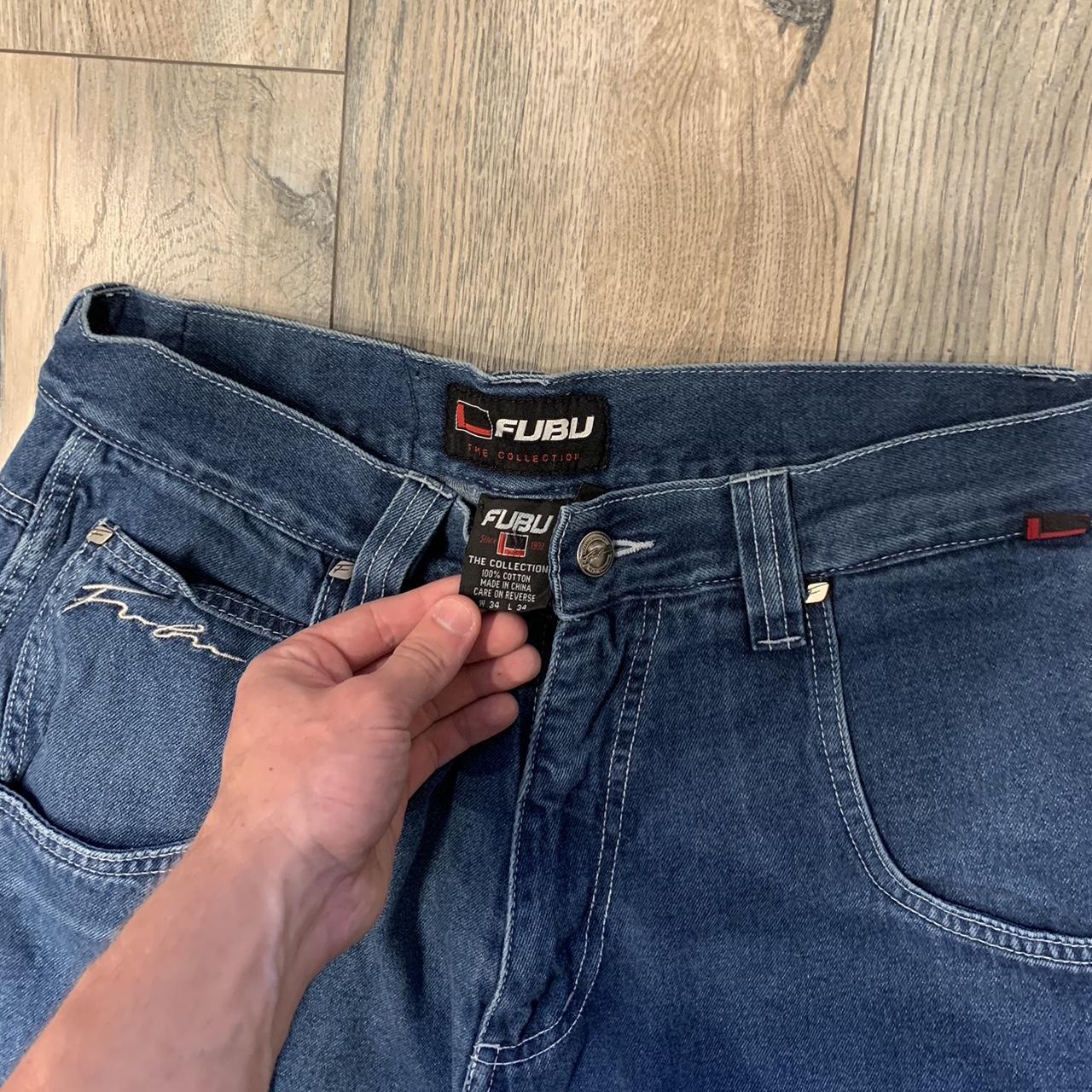 Y2K Fubu Cargo Jeans Insane details and crazy baggy... - Depop