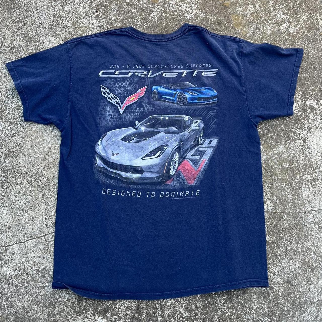 Vintage Corvette Tshirt Faded tag, fits like a... - Depop