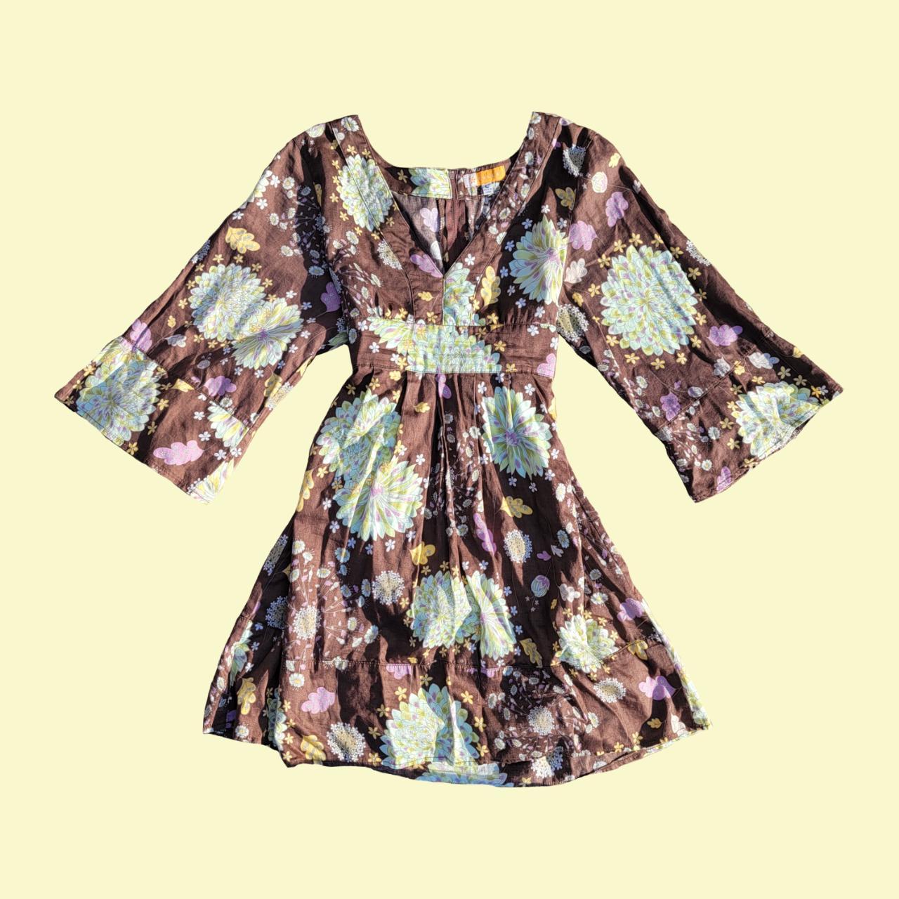 ⋅ 𓂃 ࣪💐 TULLE late 2000s boho twee floral summer... - Depop