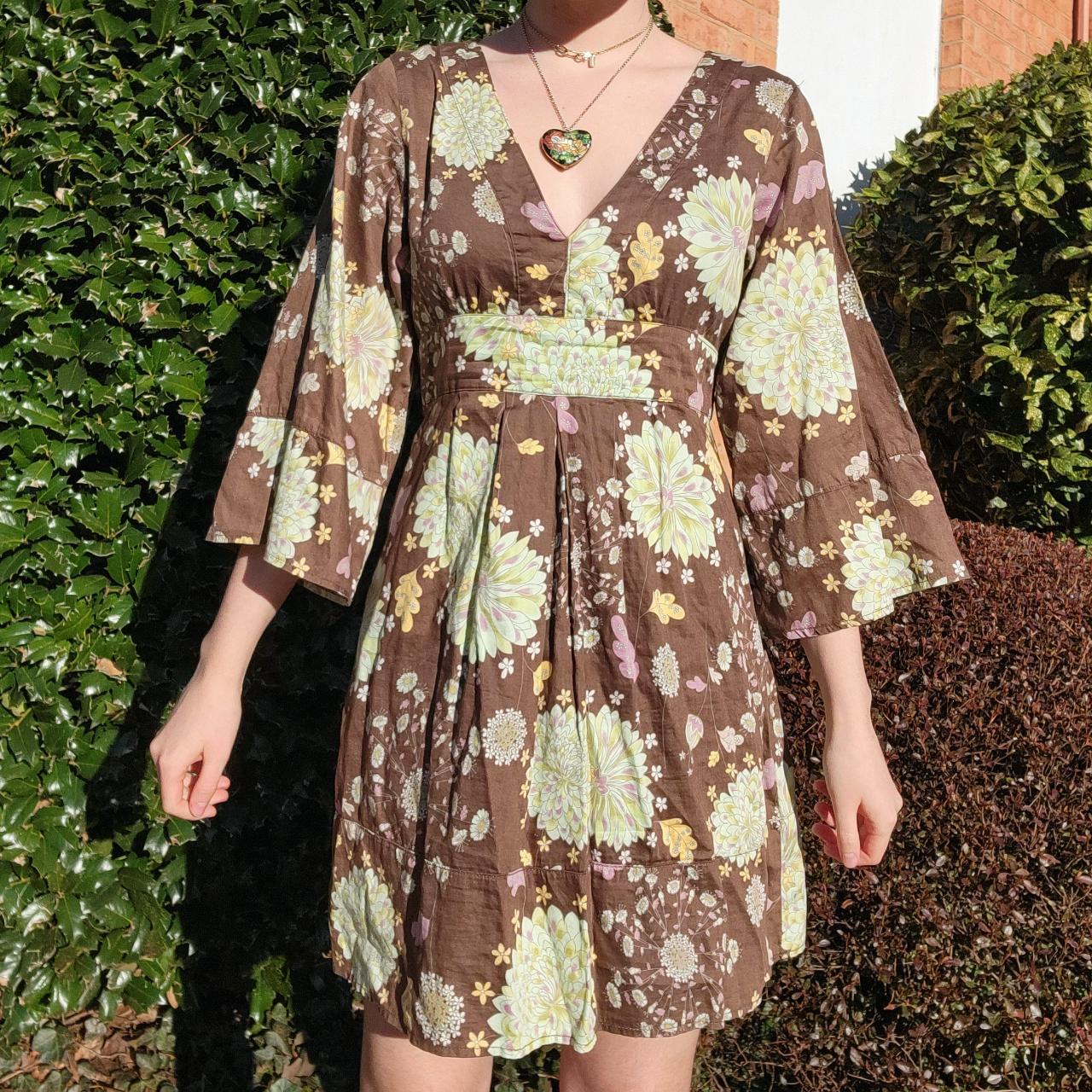 ⋅ 𓂃 ࣪💐 TULLE late 2000s boho twee floral summer... - Depop