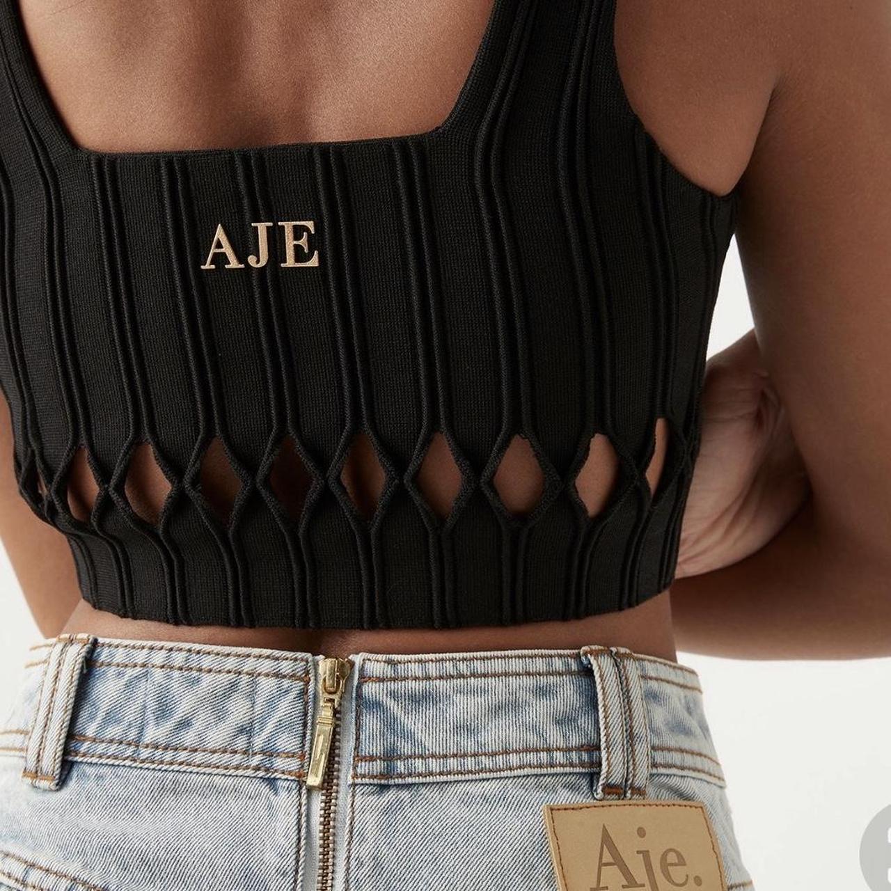 AJE top - can be worn both ways Worm once Size... - Depop