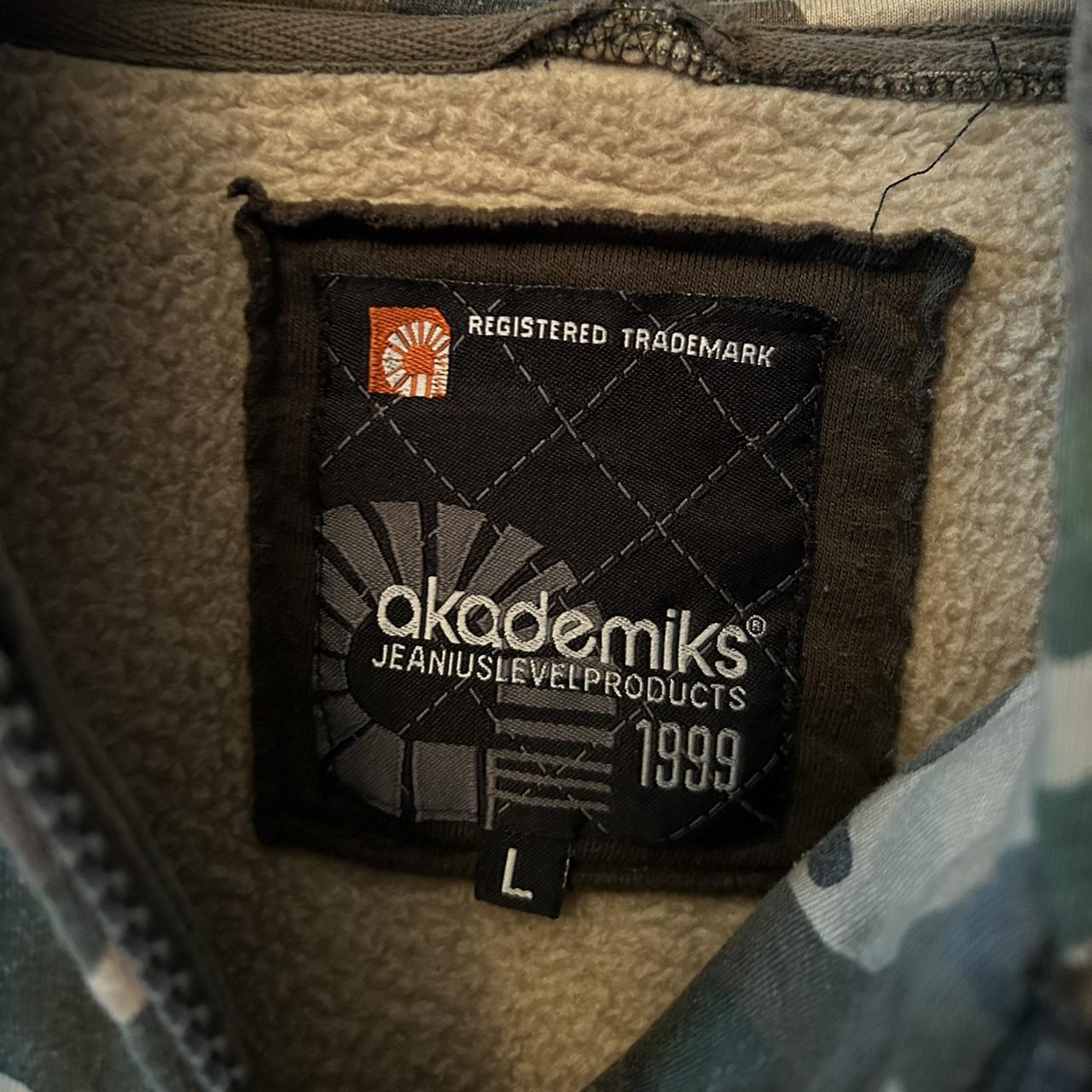 Size large AKDMKS/Akademiks zip up camo... - Depop