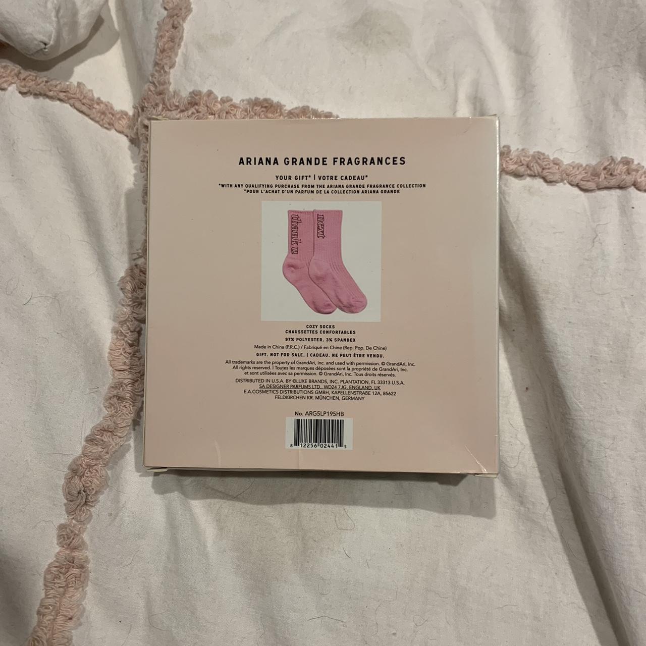 ariana grande thank u next free gift pink socks - Depop