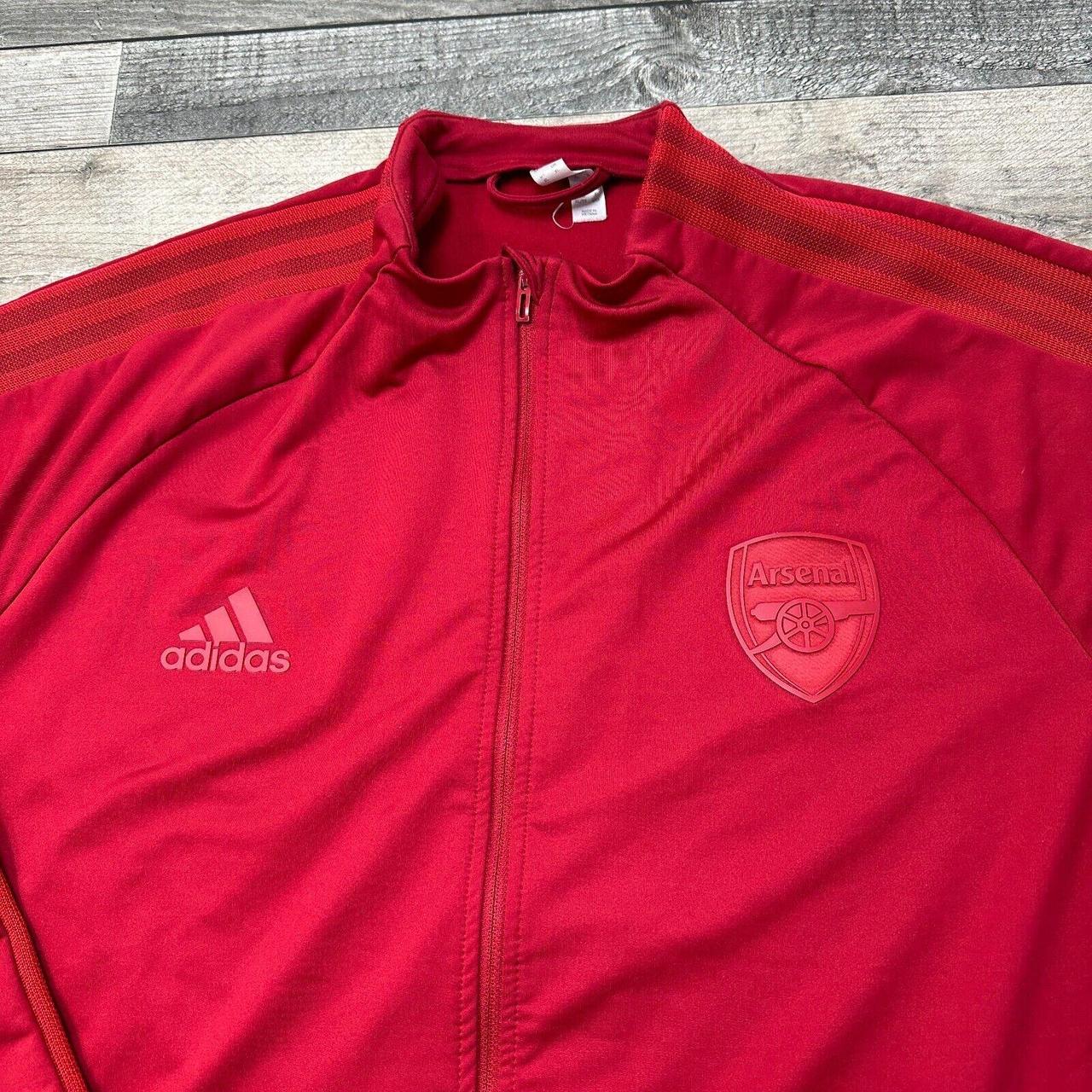 Adidas Arsenal Track Jacket Full Zip Y2K Performance... - Depop