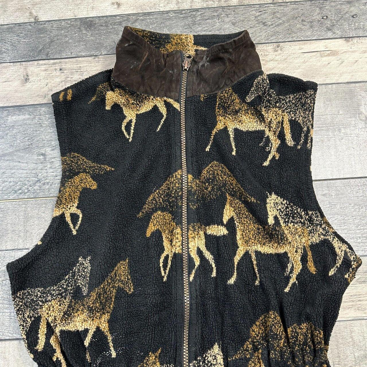 Outback Fleece Gilet Jacket All Over Print Wildlife... - Depop