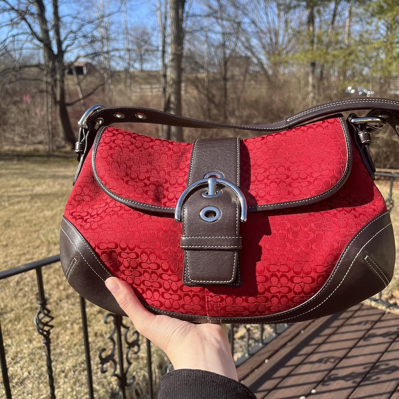 Coach Red Soho Signature C Jacquard ♥️ Made June... - Depop