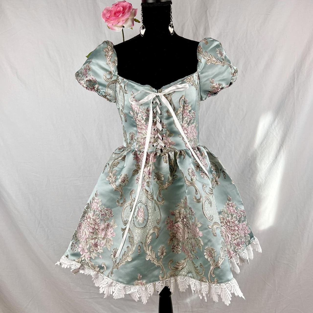 dolls kill sugar thrillz lace-up dress 🎀 amazing... - Depop