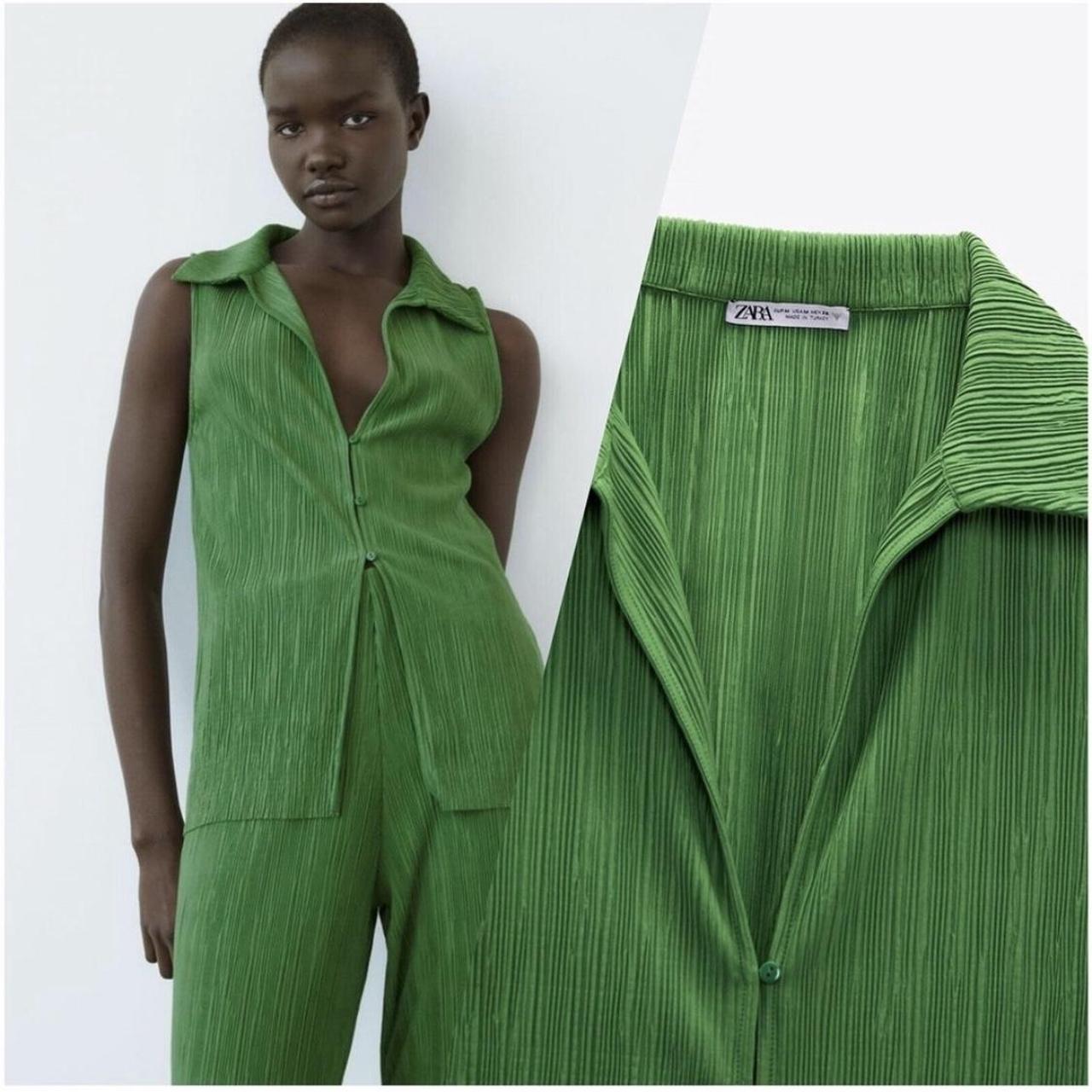 green zara two piece set - Depop