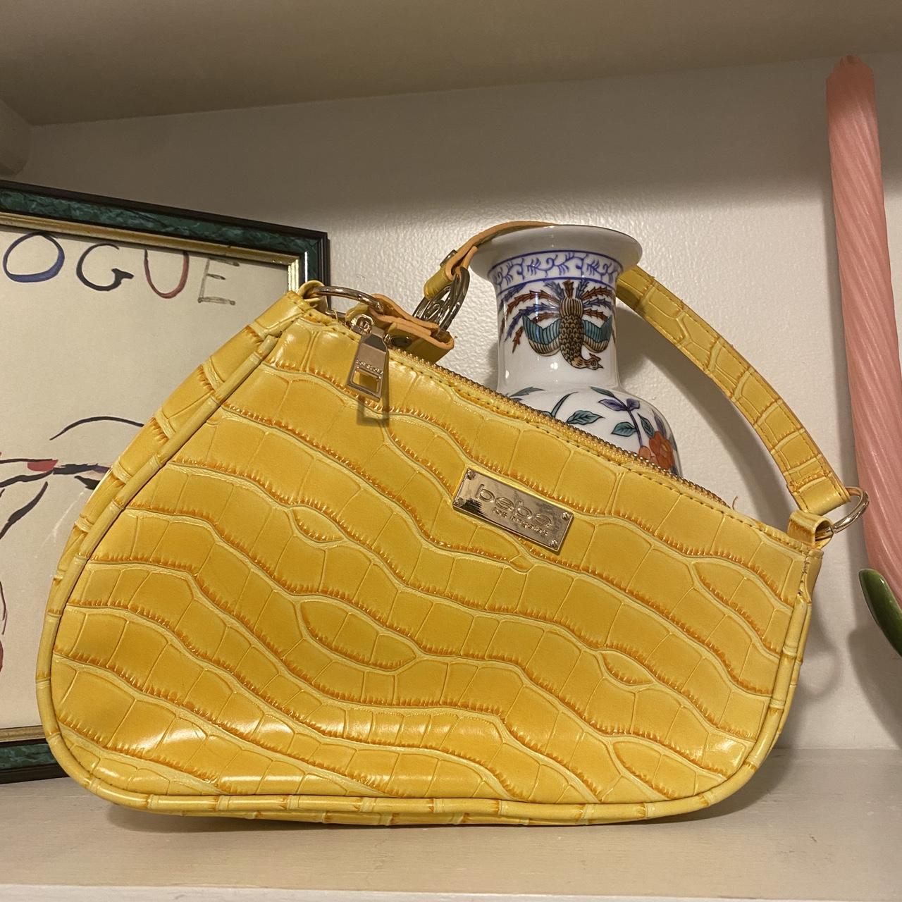 Bebe Embossed Saddle Bag Brand new, worn once... - Depop