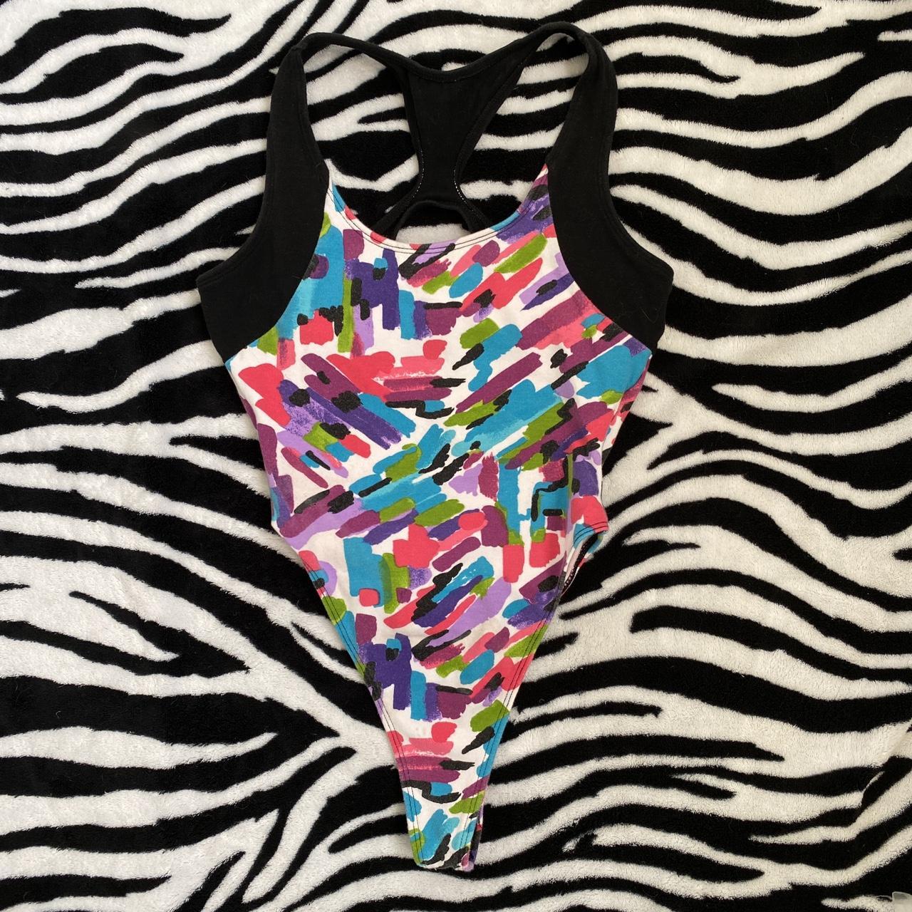 Vintage Workout Bodysuit 80s Aerobic Jazzercise... - Depop