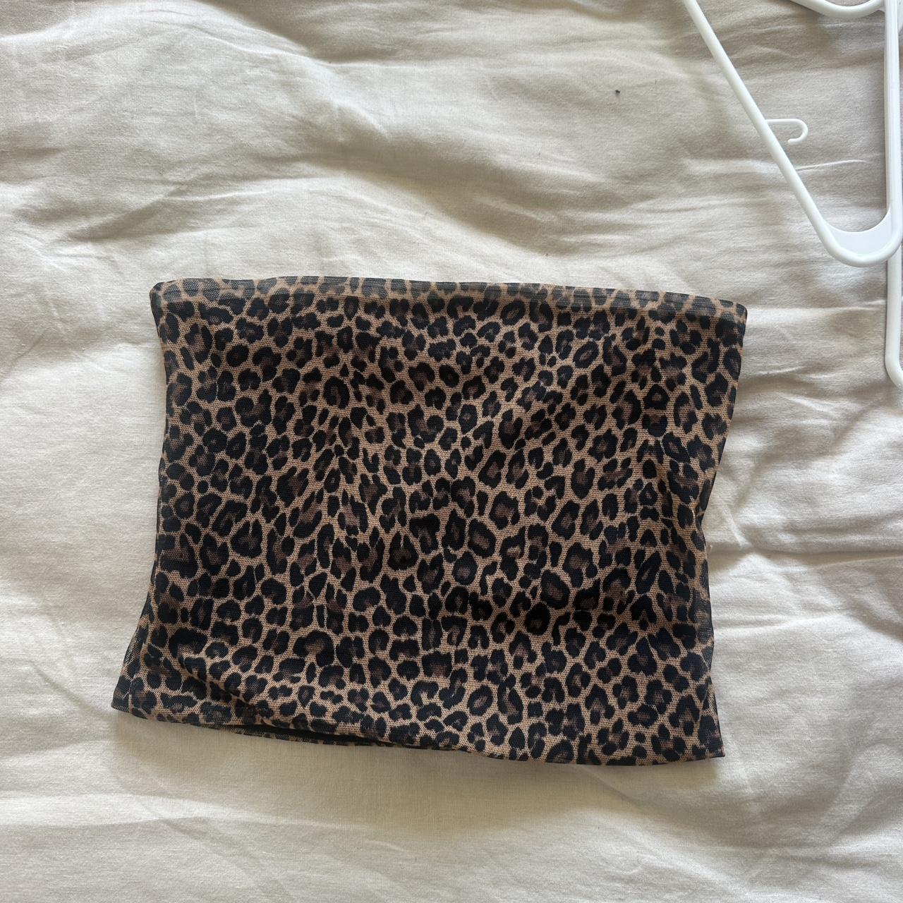 Vintage leopard tube top Tag came off Perfect condition | Depop