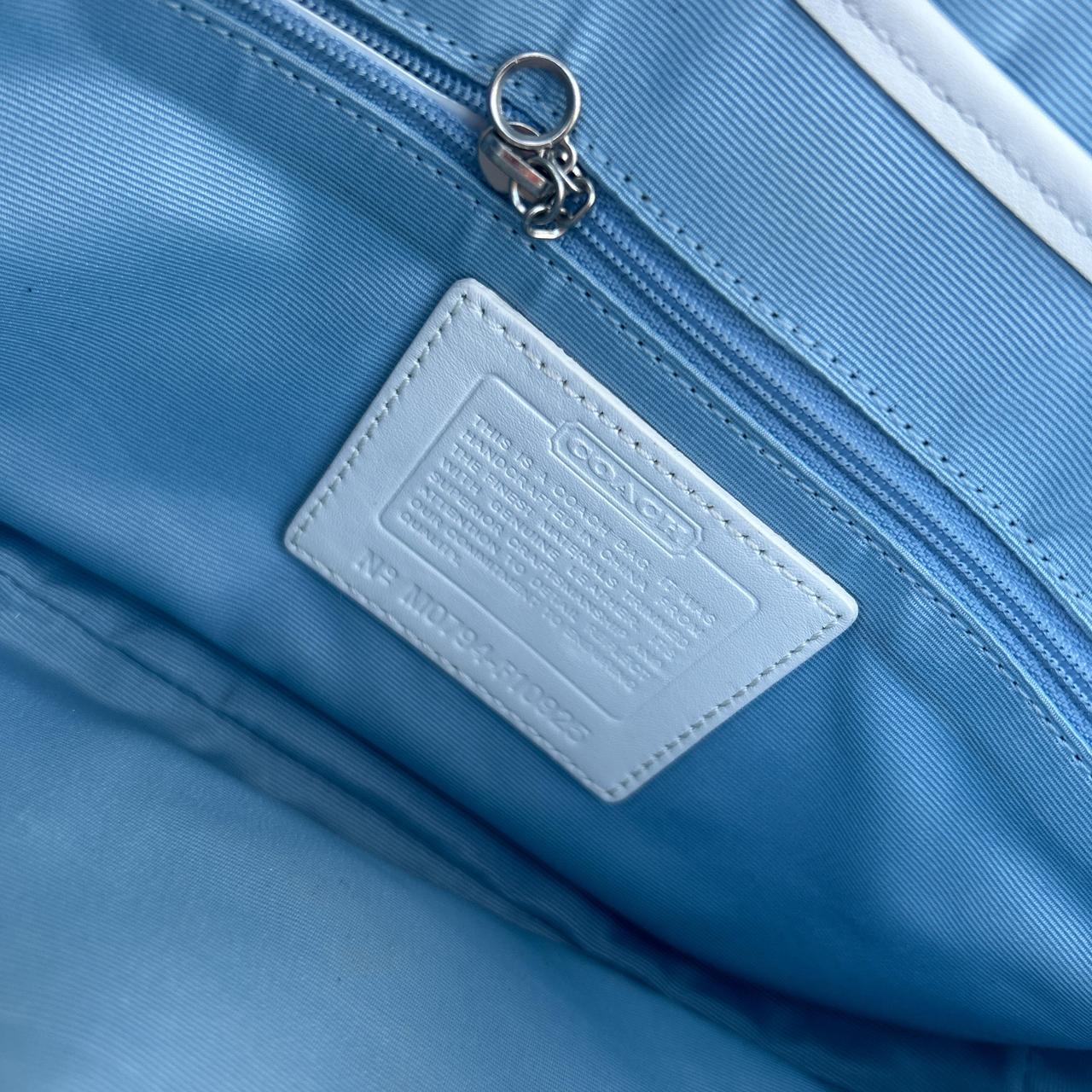 Light blue big buckle coach shoulder bag , perfect... - Depop