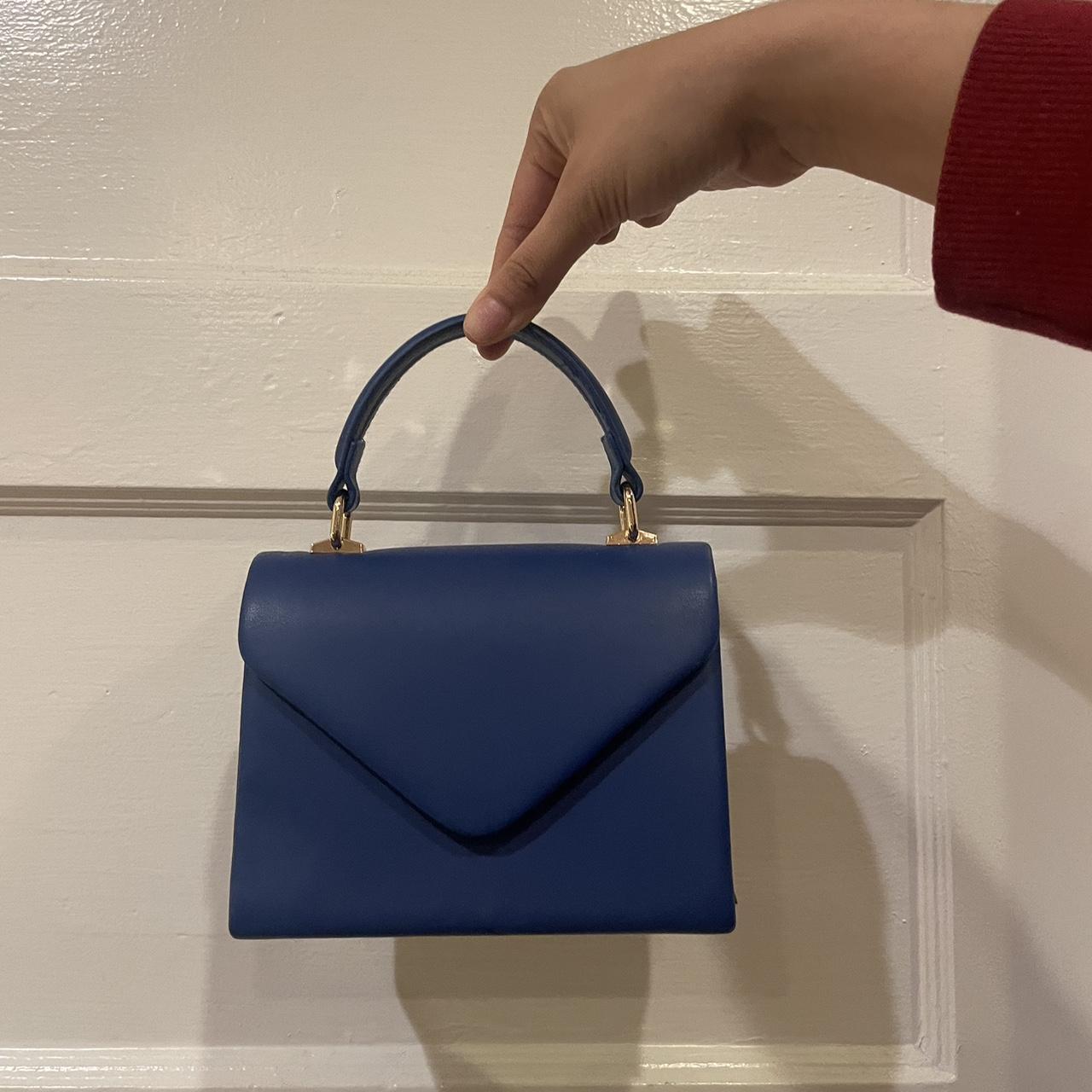 adorable mini dark blue purse! like new with... - Depop