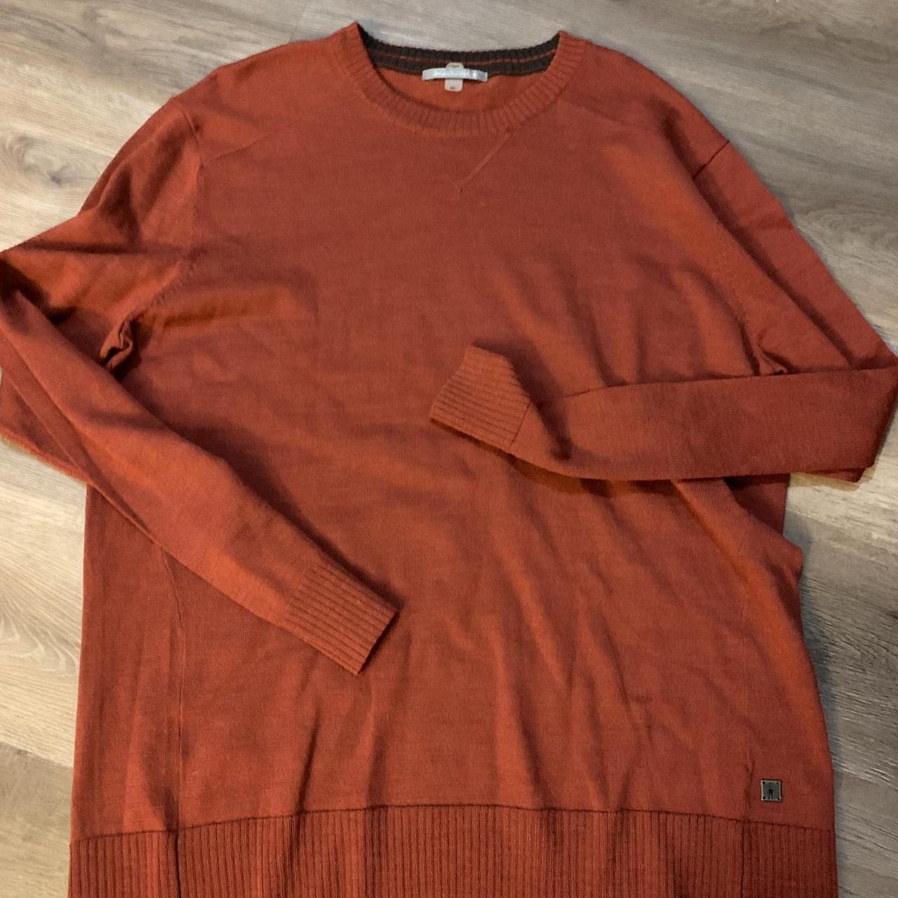 Smartwool Crew Neck Sweater Burnt orange wool... - Depop