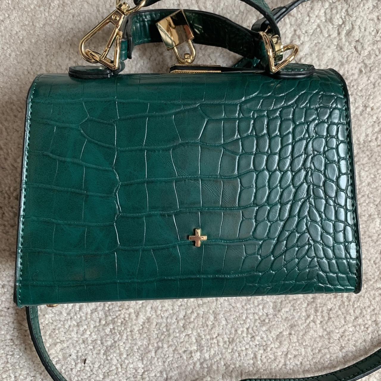 Princess Polly Croc Style Emerald Purse Handle style... - Depop