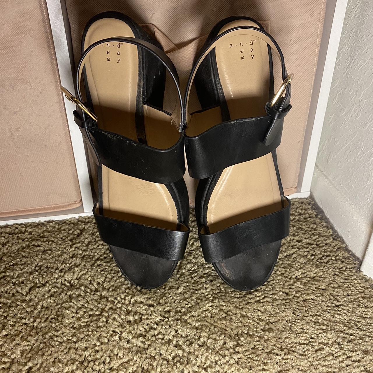 A New Day platform sandals #goth #classic... - Depop