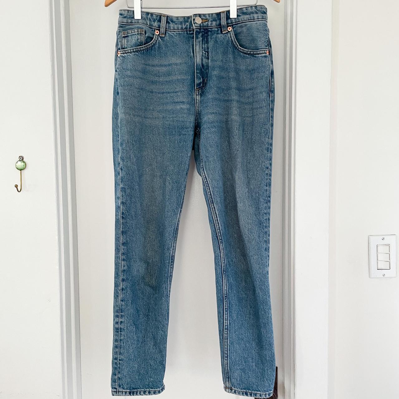 Monki Women's Blue Jeans | Depop