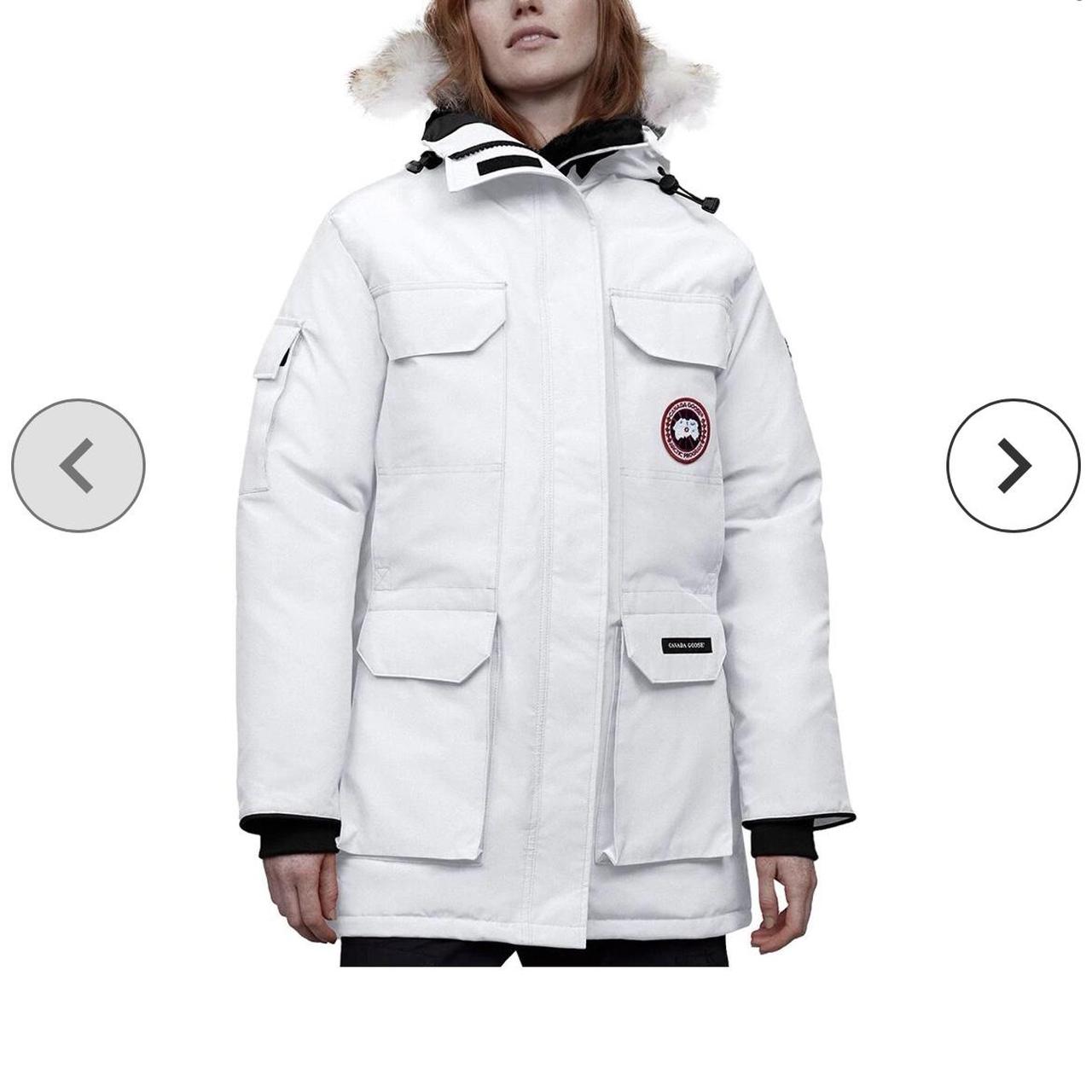 Canada Goose Women's White Coat | Depop