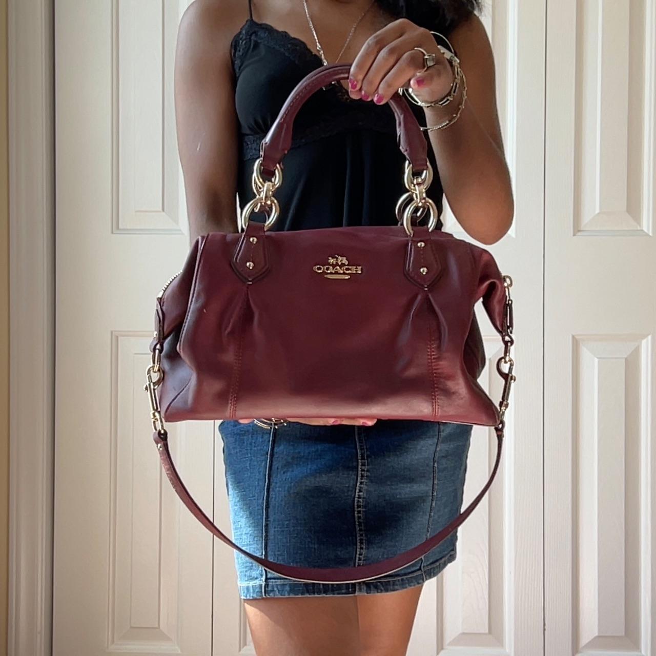 Cherry Red Coach Bag 🥀 Pre-loved with a few small... - Depop