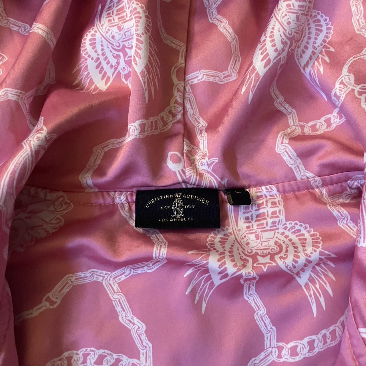 ED HARDY JACKET -size L could fit M too! -pink... - Depop