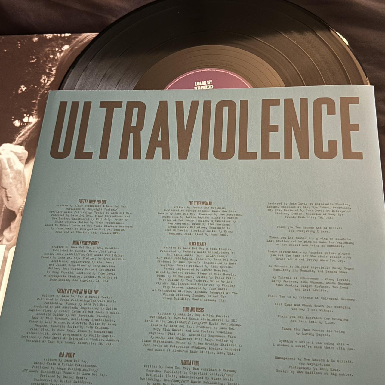 Lana del Rey vinyl / ultraviolence black lp gatefold - Depop