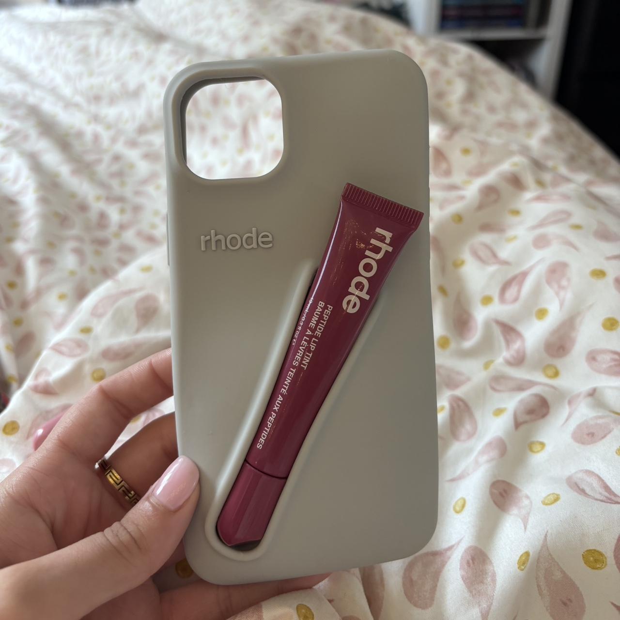 - Rhode grey iphone 15 plus lipgloss case - not... - Depop