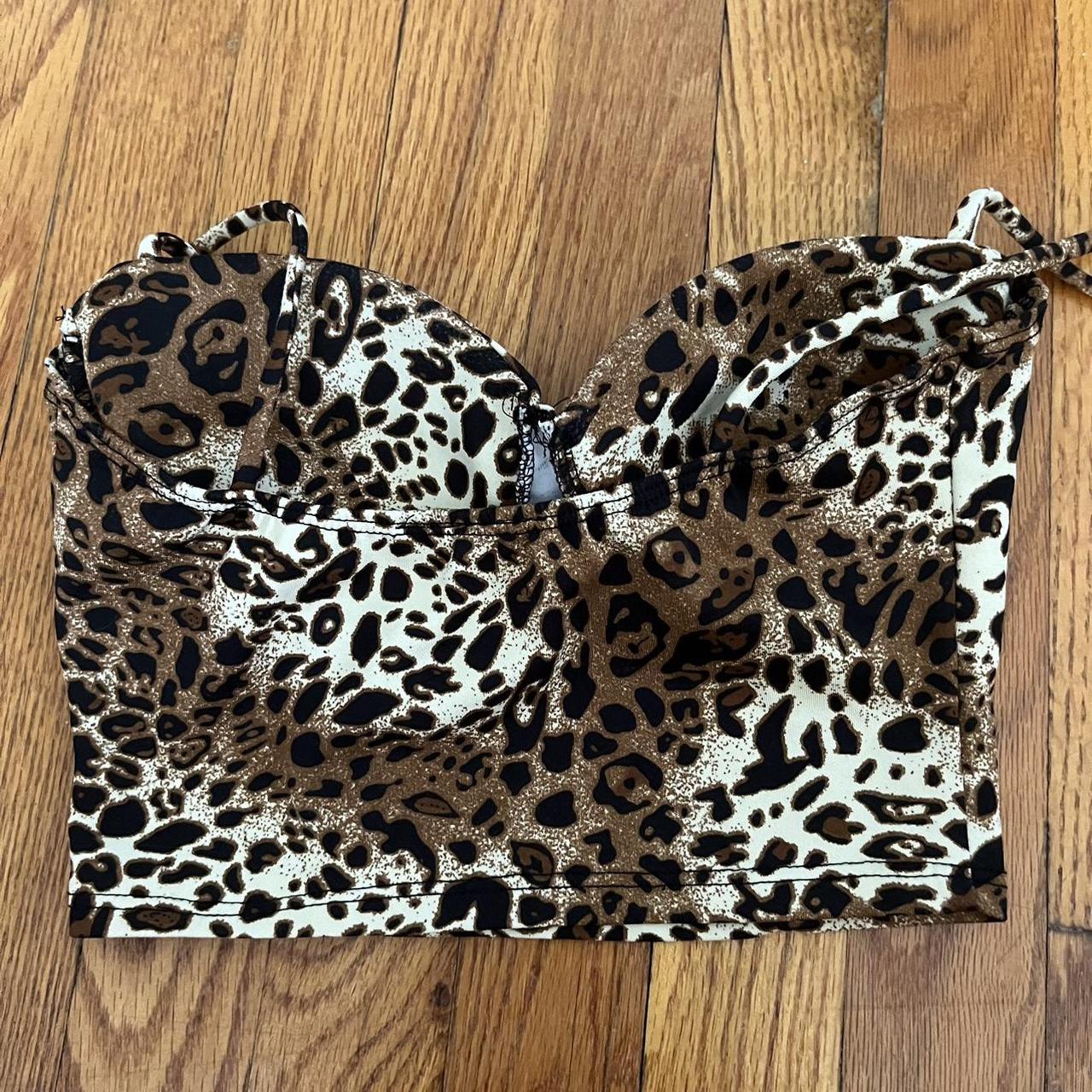 Lovely cheetah print corset top🖤🤎🖤 Very y2k Size... - Depop