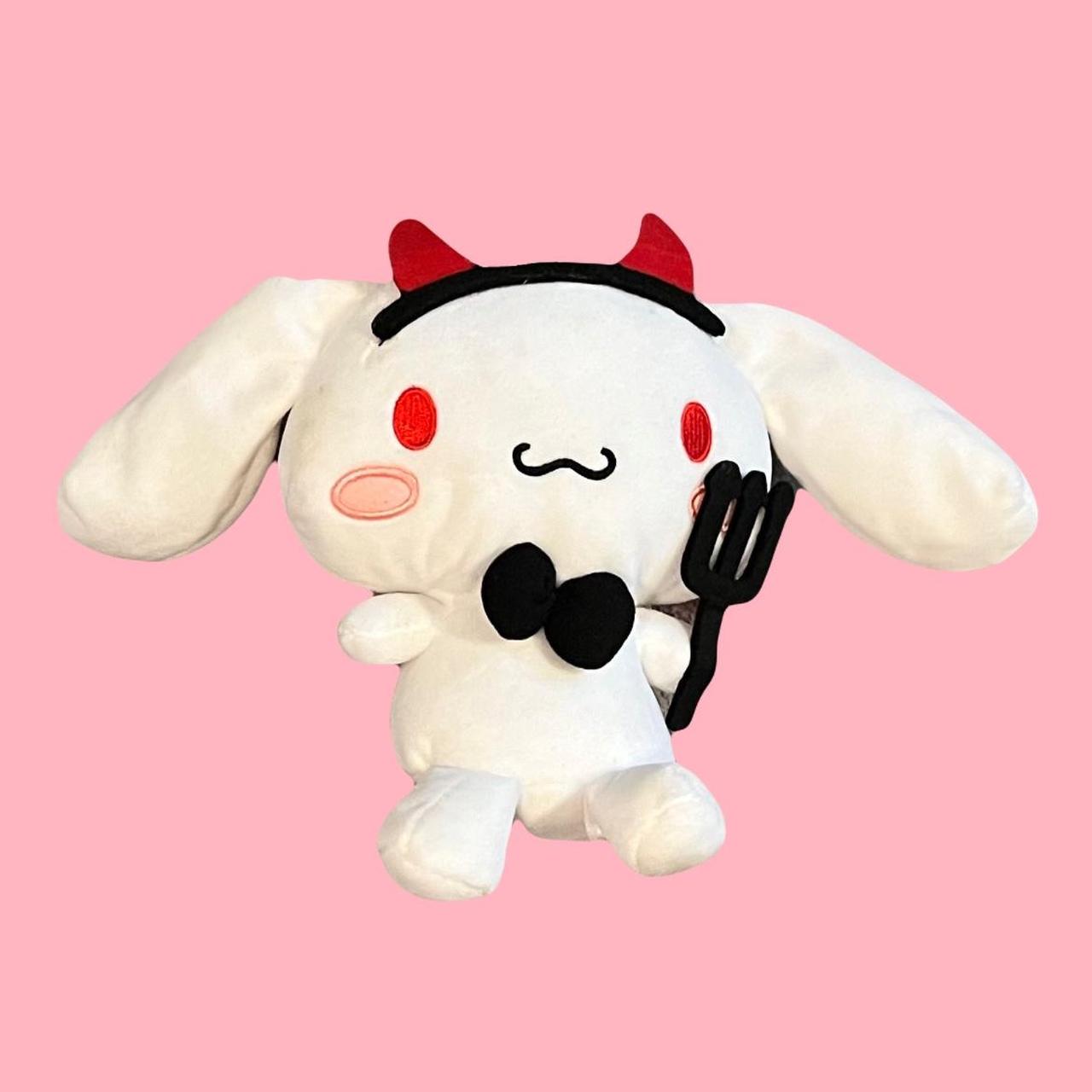cute lil 10” devil cinnamoroll plush! he’s got a... - Depop