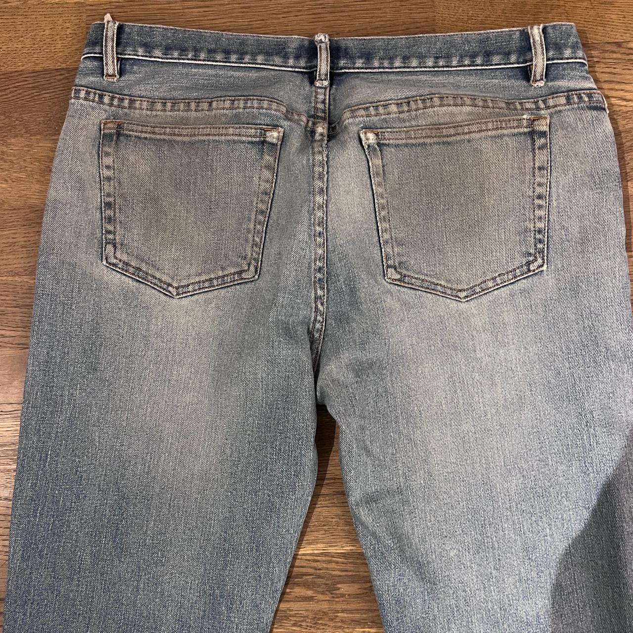Worn vintage slim fit APC jeans - Depop