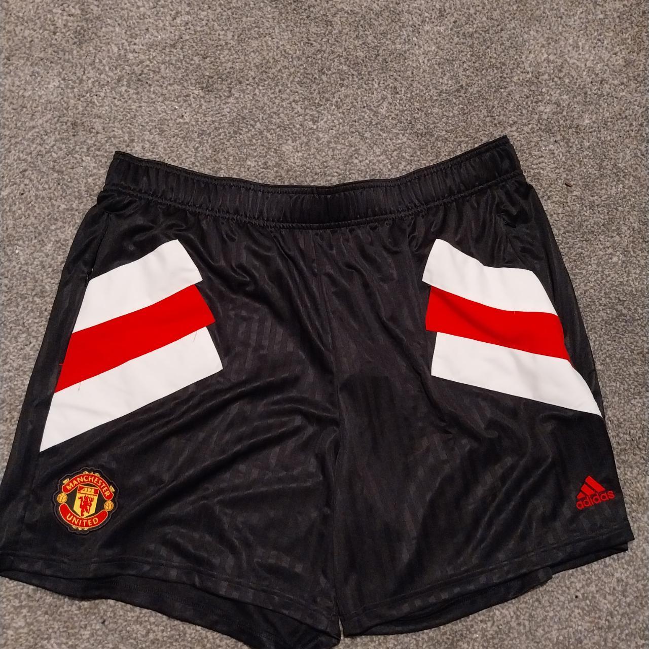 Manchester United Adidas Icon shorts New with tags... - Depop