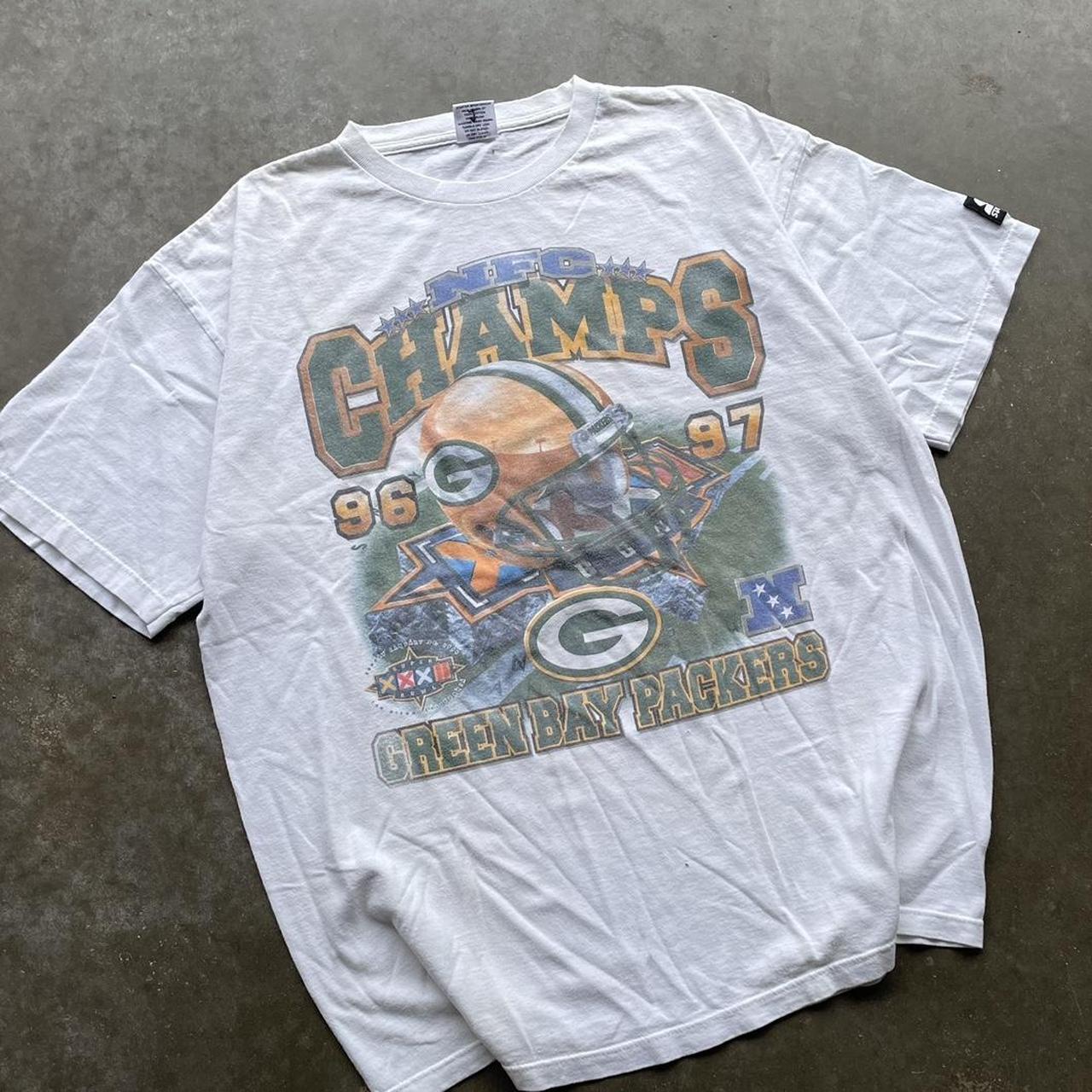 Vintage Green Bay Packers Tshirt Vintage 90s... - Depop