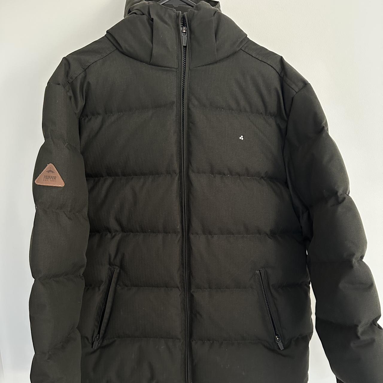 Huffer - Classic Down Jacket Black puffer jacket... | Depop