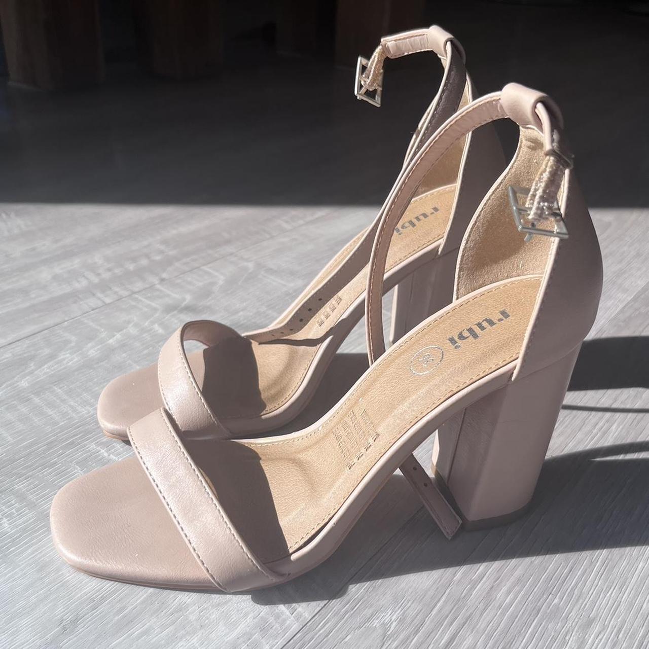 Rubi - Nude Heels Size 36 - Women’s 5 Worn once or... - Depop